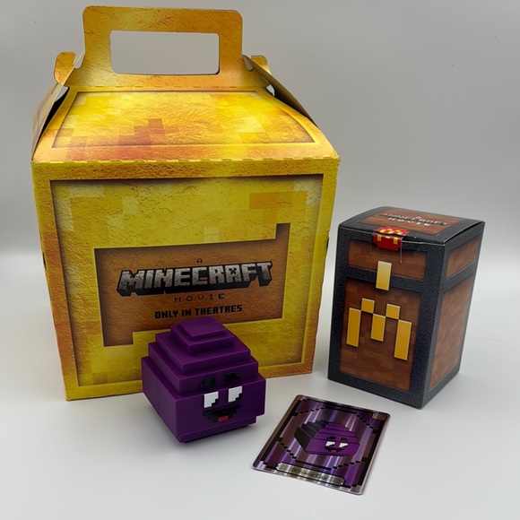 McDonald's | Toys | Mcdonalds Minecraft Movie Grimace Egg Toy Game Code ...